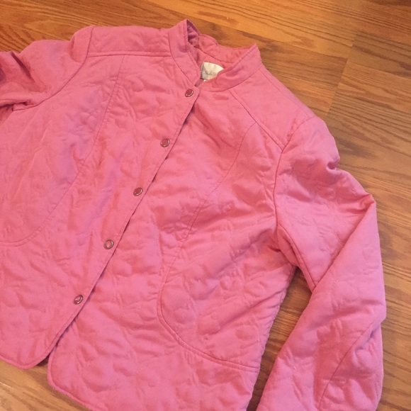 Jackets & Coats | Vintage Quilted Embroidered Jacket Pink | Poshmark